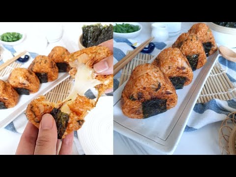 Kimchi onigiri | Kimchi fried rice | Korean street food - YouTube