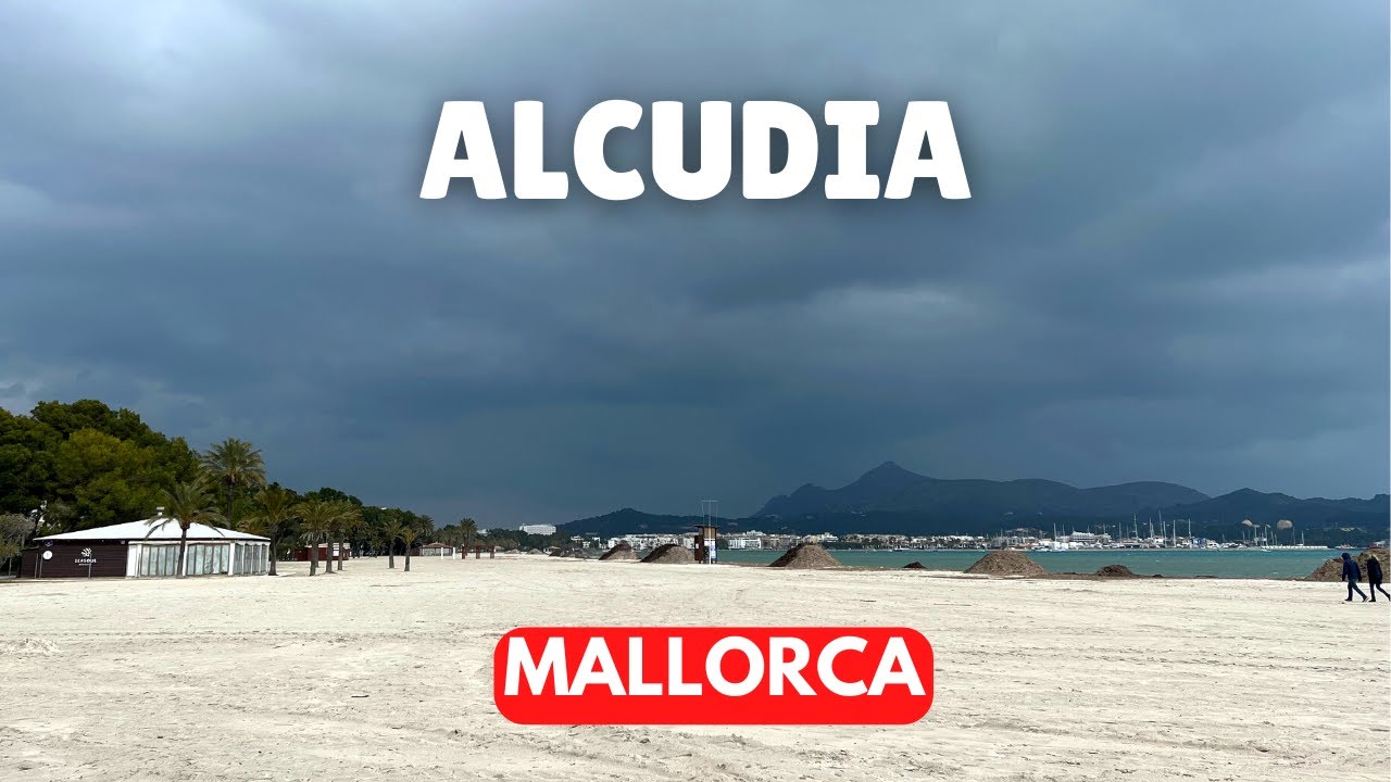 Mallorca Today - Storm update from Alcudia Beach (Majorca) - YouTube