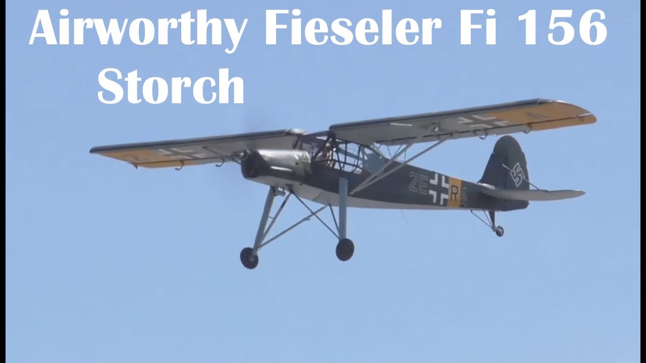Fieseler Fi 156 Storch German WW2 Liason STOL Aircraft - YouTube