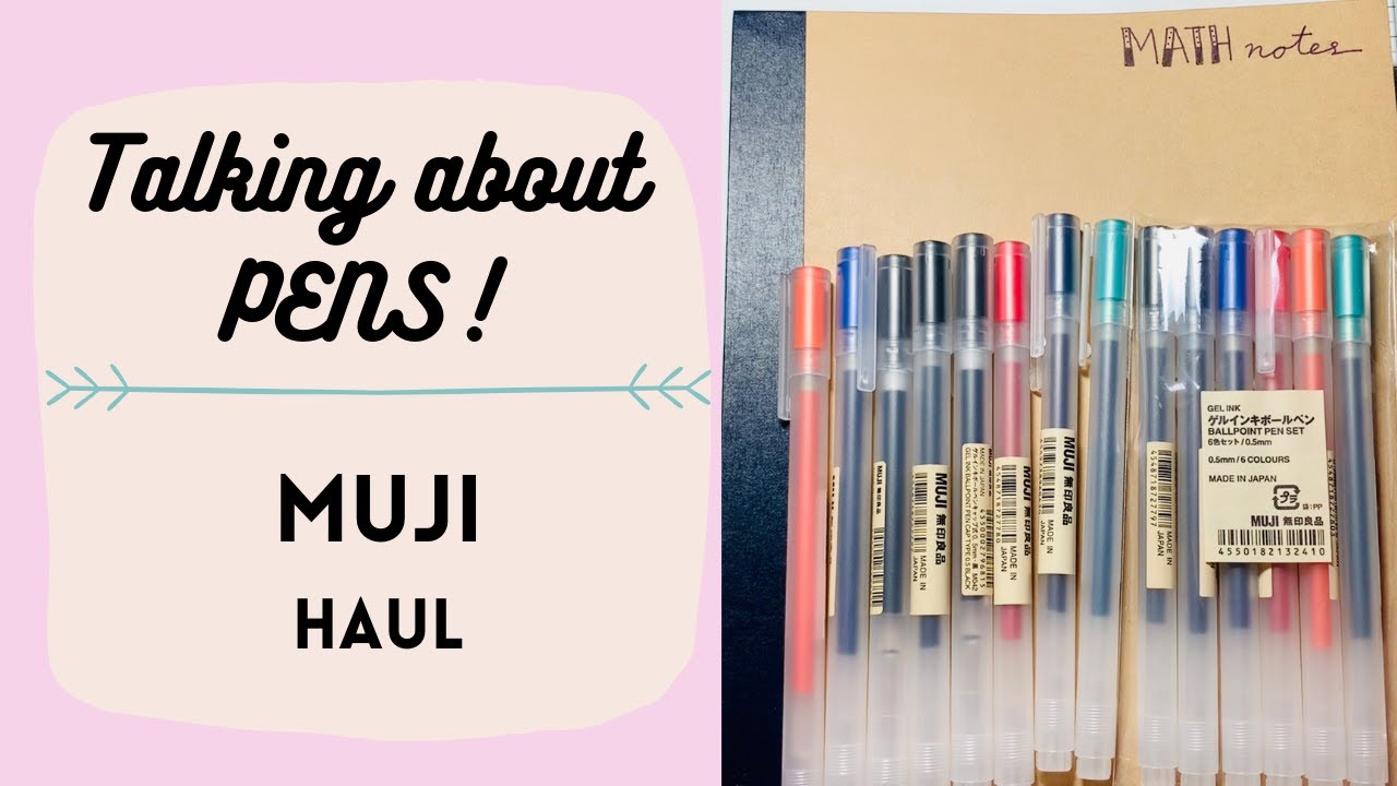 My First Muji Order & Pen Tests - YouTube
