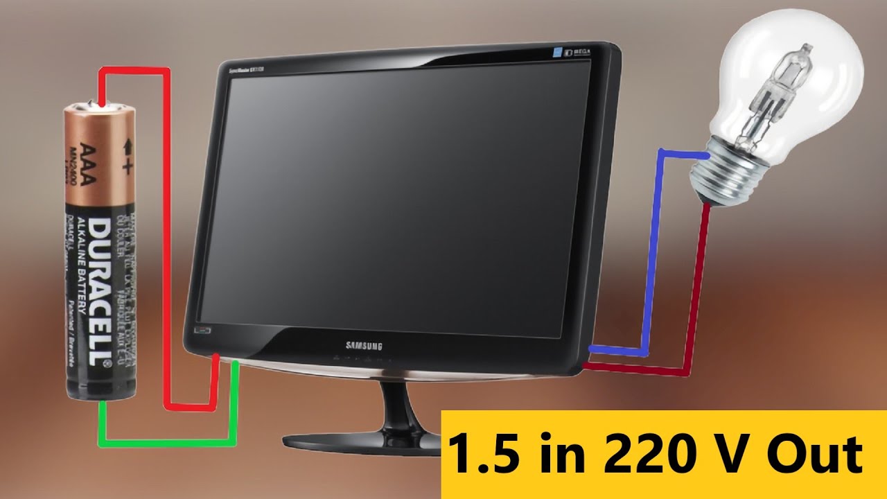 Turn Old LCD Monitor Into An Inverter / 1.5 to 220V tiny Inverter - YouTube