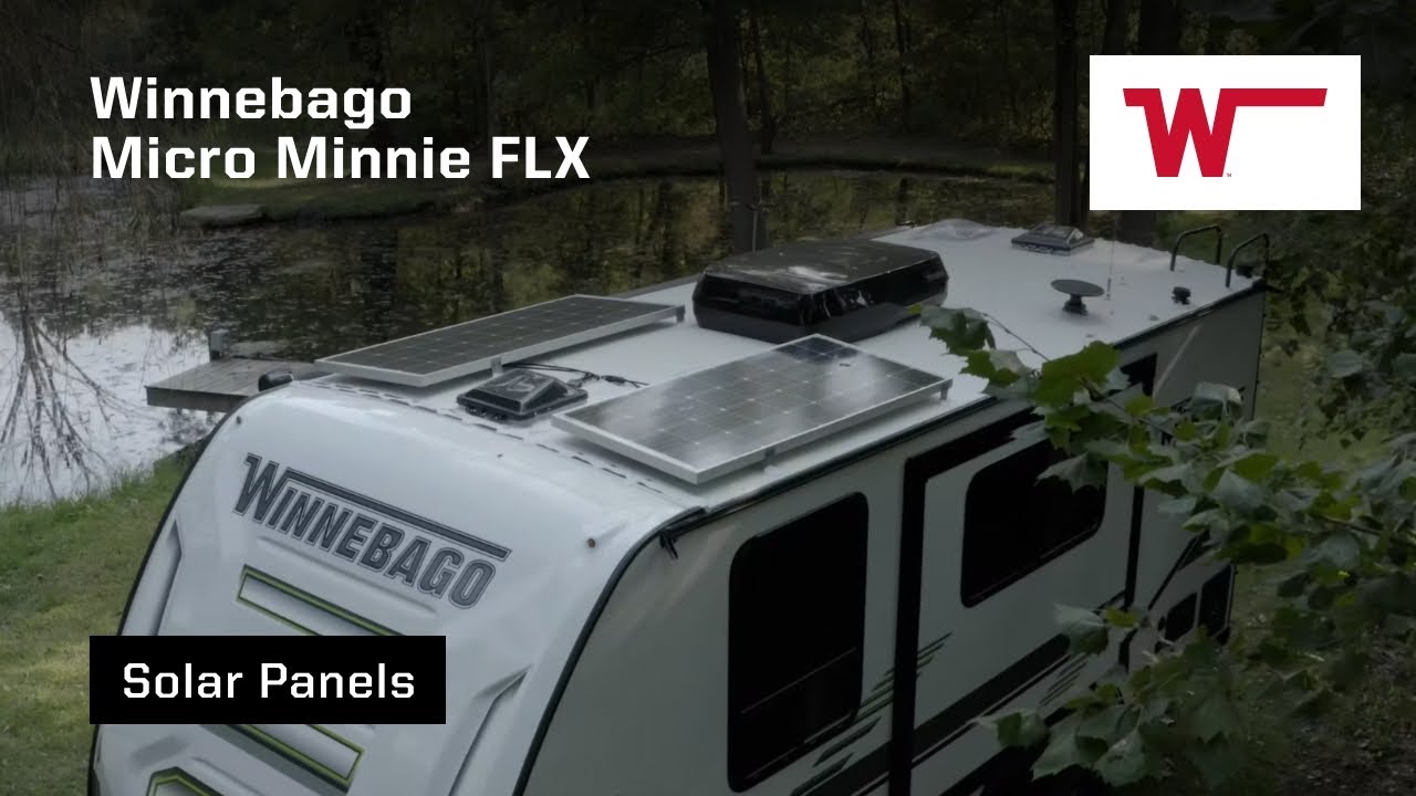 Winnebago Micro Minnie FLX (Flex) Solar Panels - YouTube