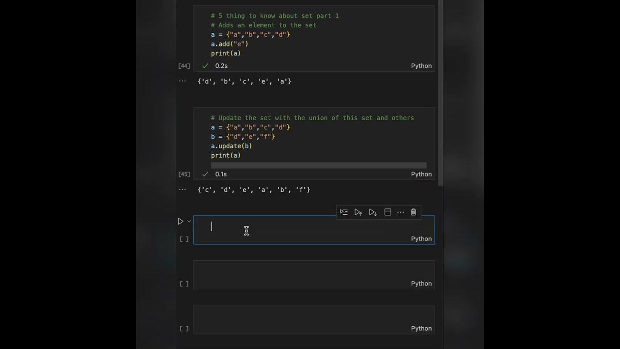 Python Things To Know About Sets Part 1 Shots Python Pythonprogramming Pythonforbeginners