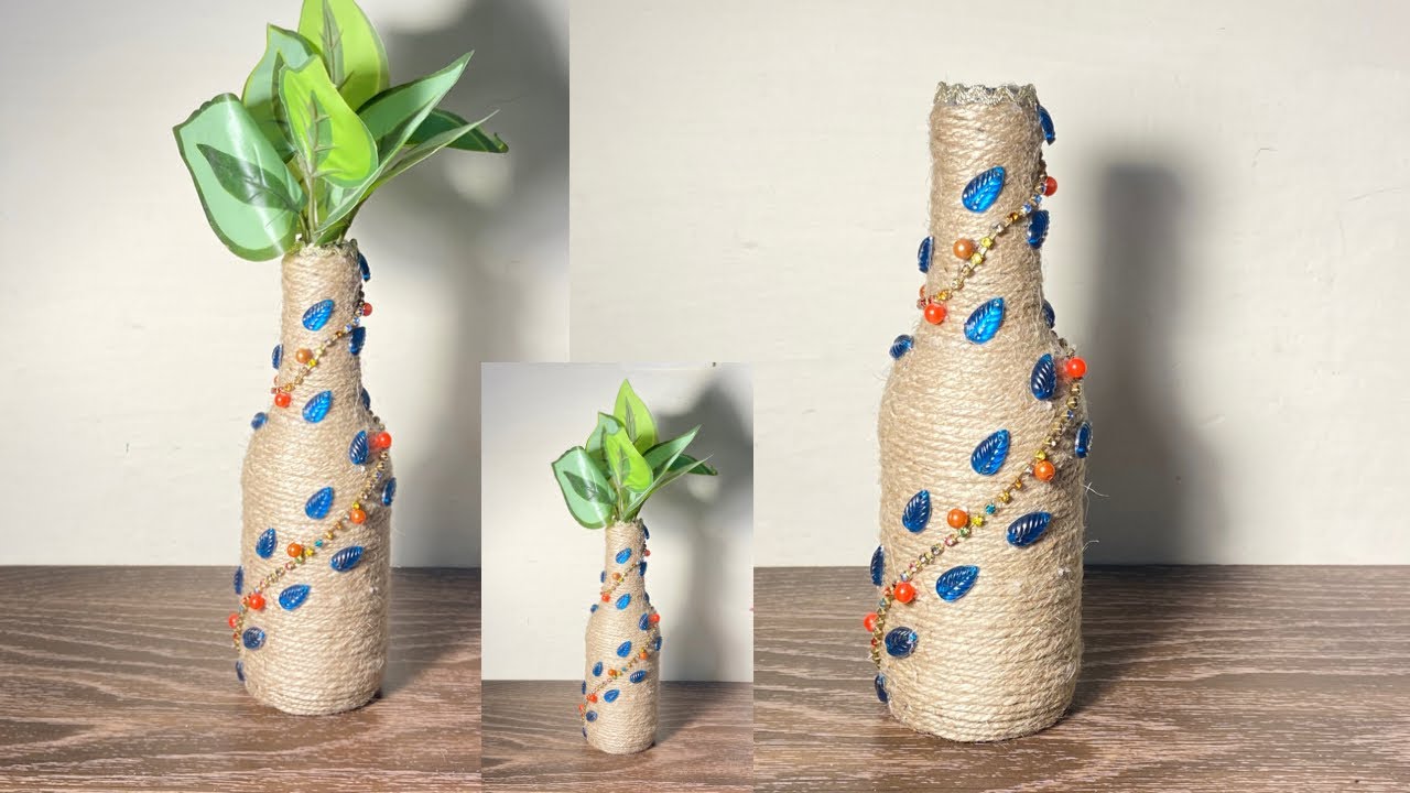 How to make a beautiful DIY bottle for decoration / DIY craft ...
