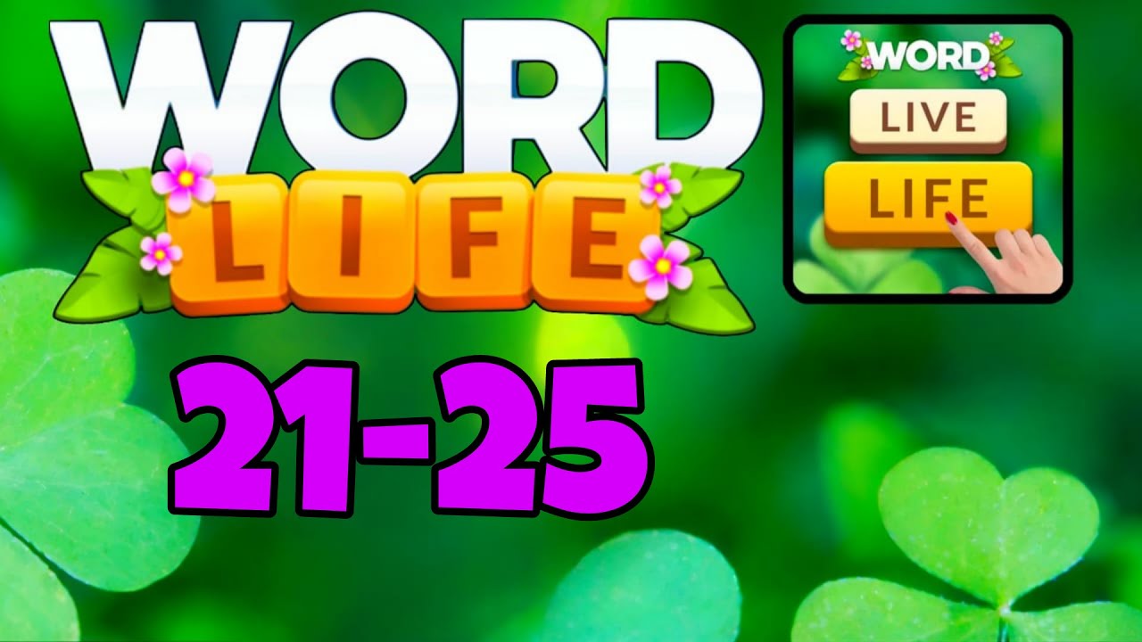 WORD LIFE Crossword puzzle level 21 22 23 24 25 - YouTube
