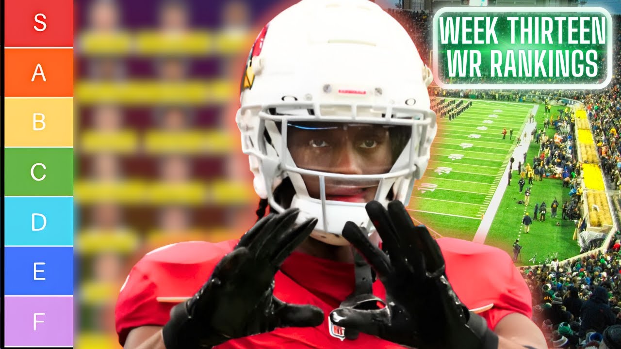Wide Receiver Rankings (Tiered) for Week Thirteen of 2024 Fantasy ...