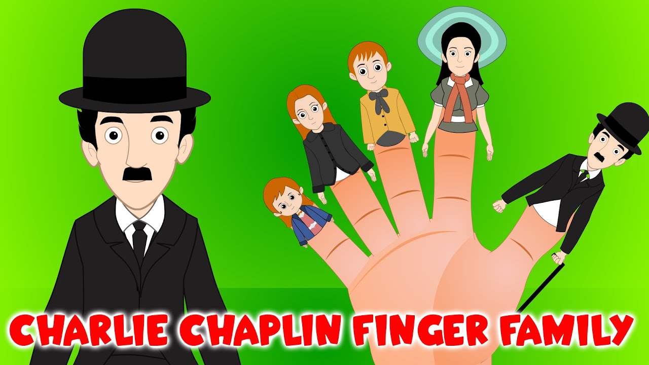 Charlie Chaplin Finger Family Song | Historic Finger Family for Kids ...