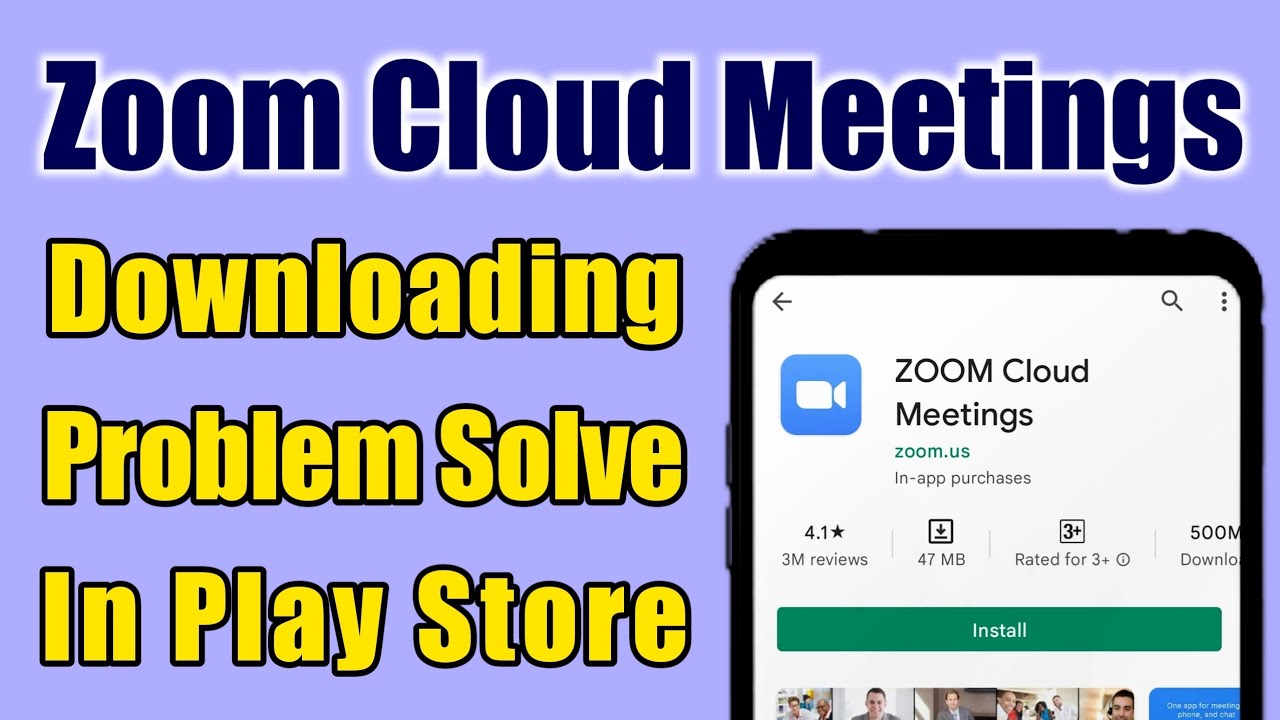 ZOOM Cloud Meetings App Not Download Problem Solve On Google Play Store ...