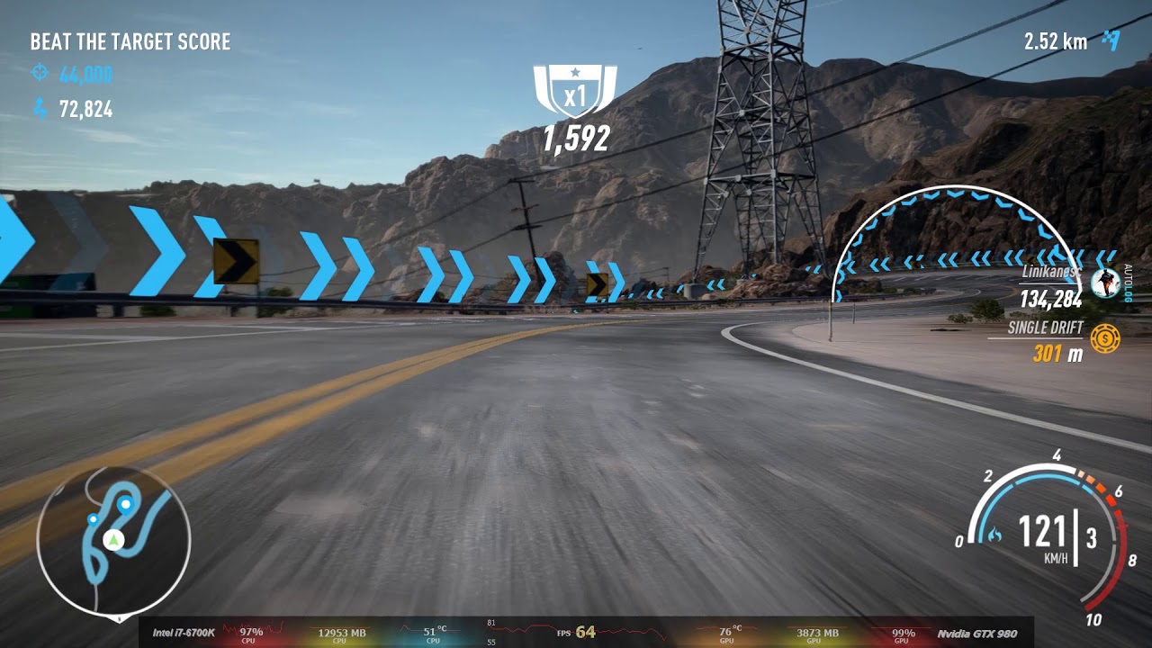 Need for Speed Payback GTX980 | i7-6700K OSD - Benchmark - YouTube