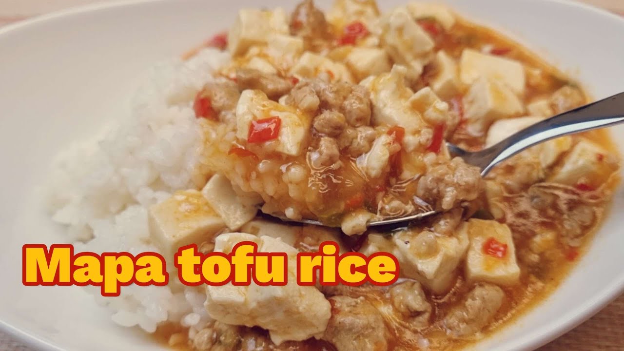 부드러운 마파두부덮밥 : Mapa tofu rice - YouTube