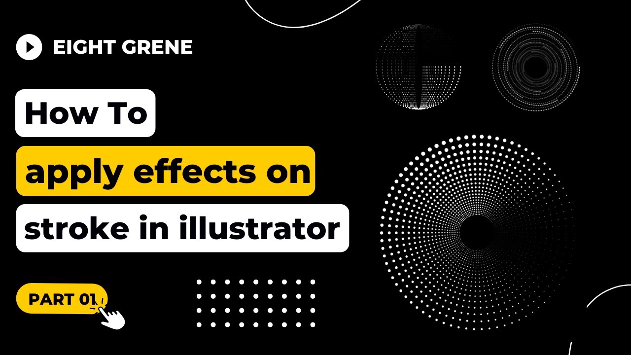 How to apply effects on stroke in adobe illustrator | Illustrator ...