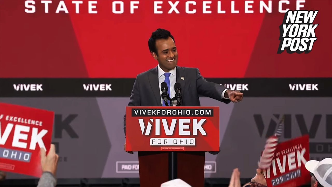 Vivek Ramaswamy announces plans to run for governor of Ohio - YouTube
