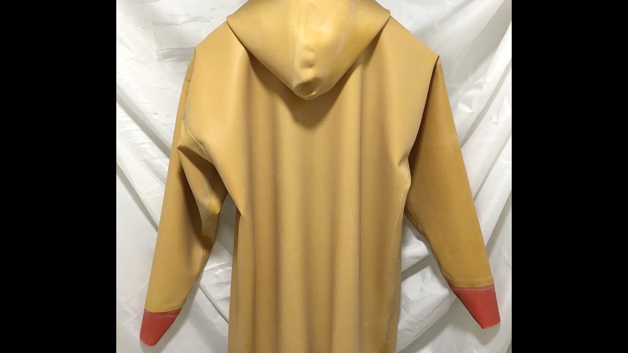 HEAVY PURE NATURAL SOFT RUBBER RAINSUIT JUMPSUIT OVERALL GUMMIANZUG ...