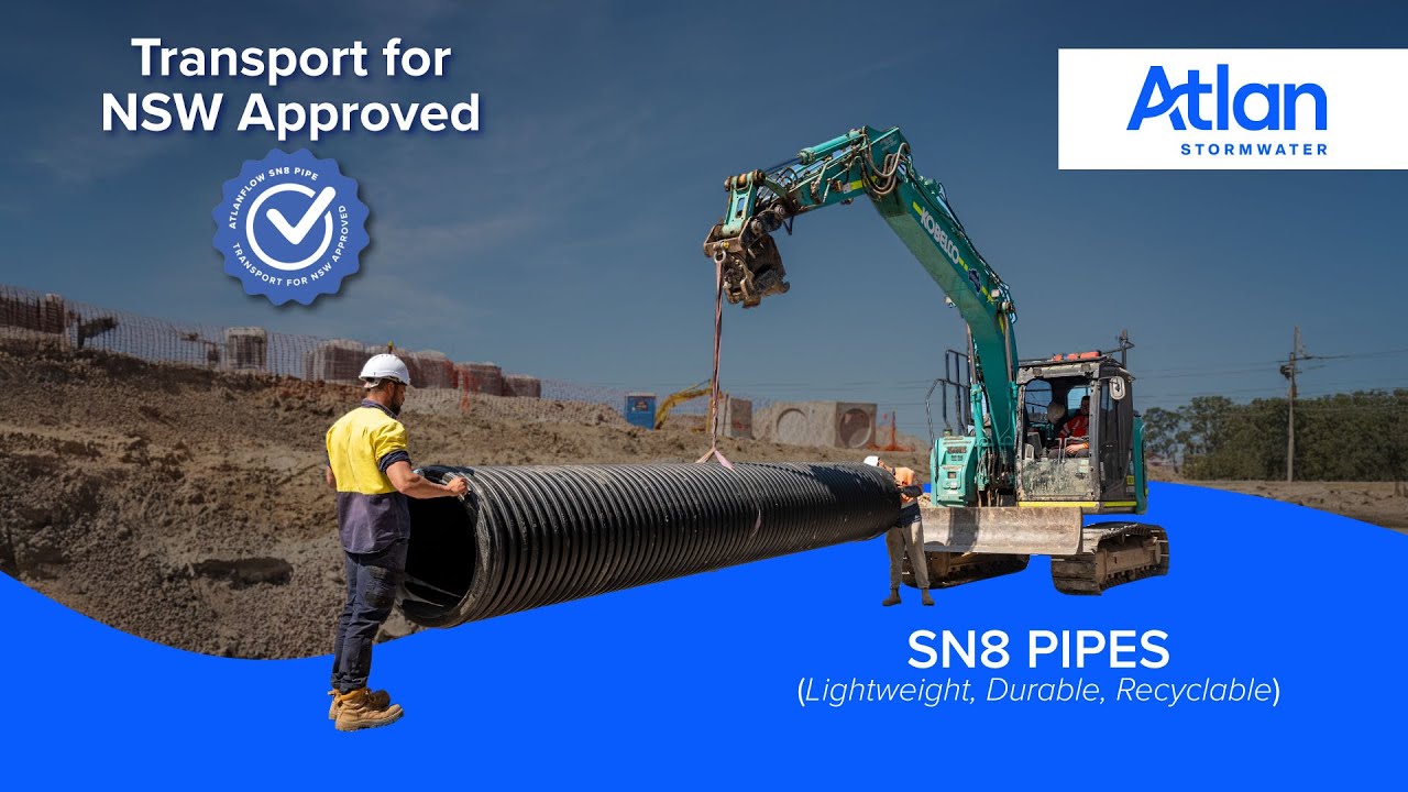 SN8 Pipes Approved for NSW Transport | Atlan Stormwater - YouTube