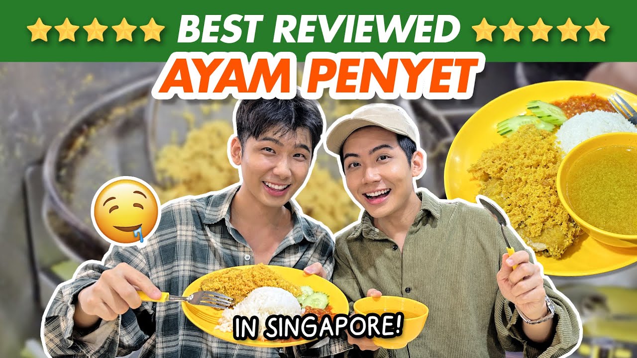 BEST REVIEWED AYAM PENYET in Singapore! - YouTube