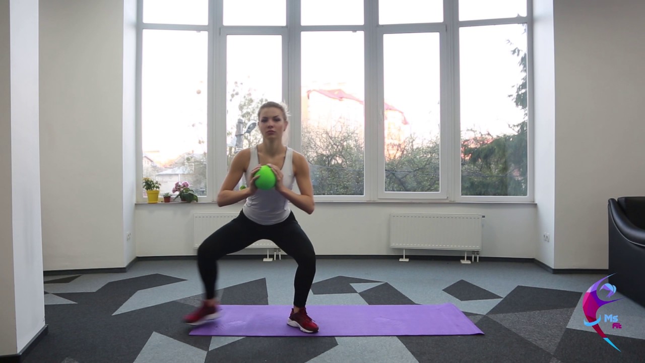 Sumo squats side walk weights - YouTube