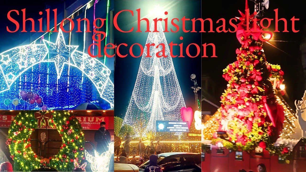 Christmas light decoration in shillong 2024 - YouTube