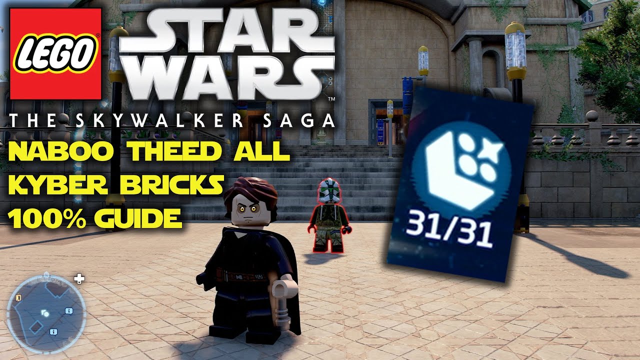 How To Get All Kyber Bricks On Naboo Theed | LEGO Star Wars: The ...