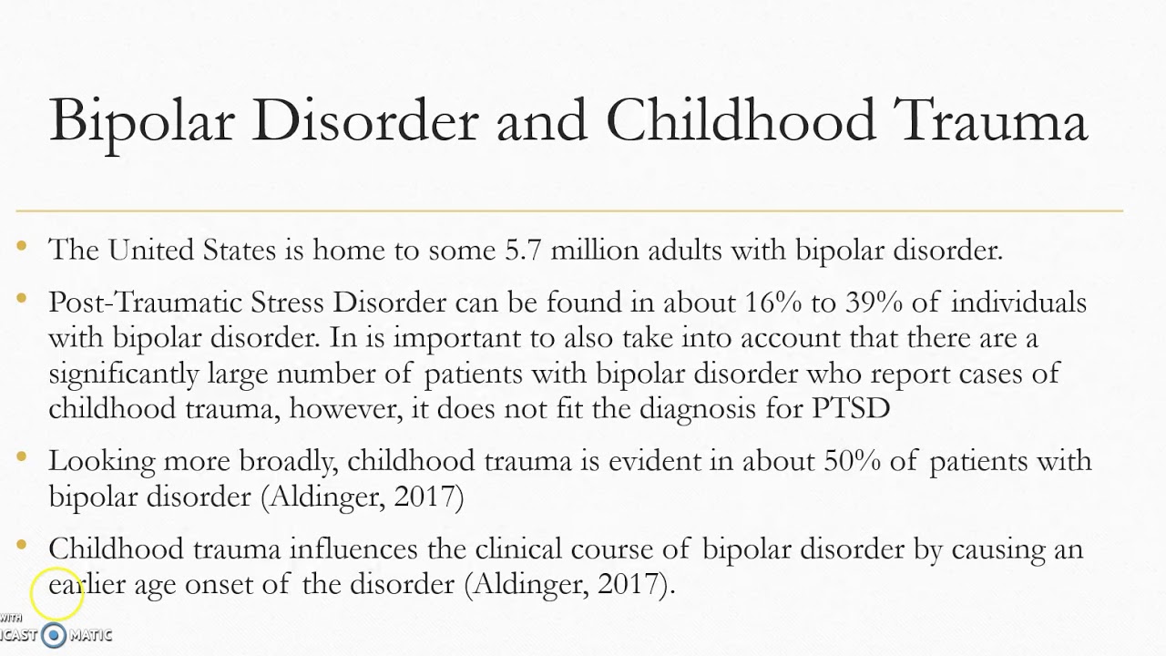 Childhood Trauma and Bipolar Disorder - YouTube