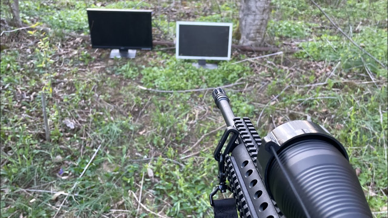 Shooting a computer monitor - YouTube