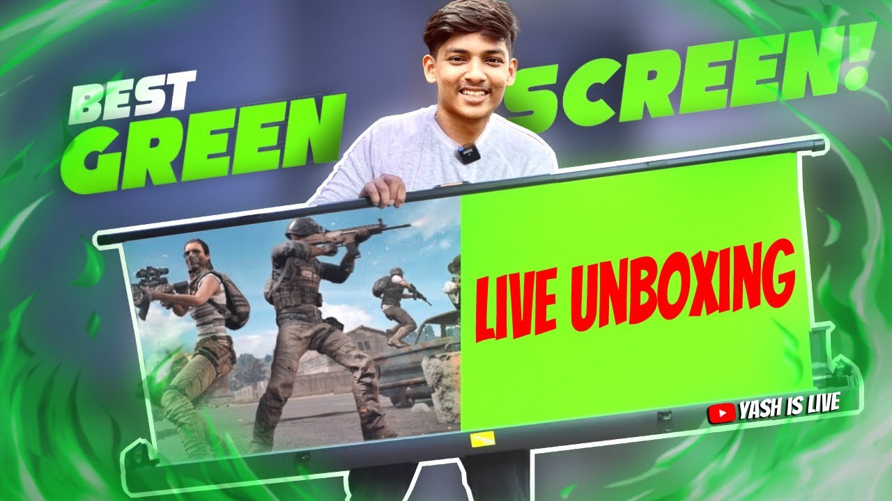 LIVE GREEN SCREEN UNBOXING | LATER BGMI NIGHT CLASSICS - YouTube