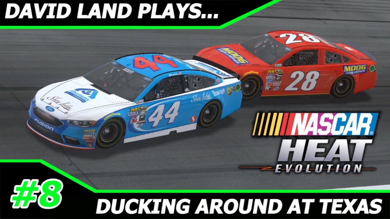 David Land Plays: NASCAR Heat Evolution Career Mode #8 DUCKING AROUND ...