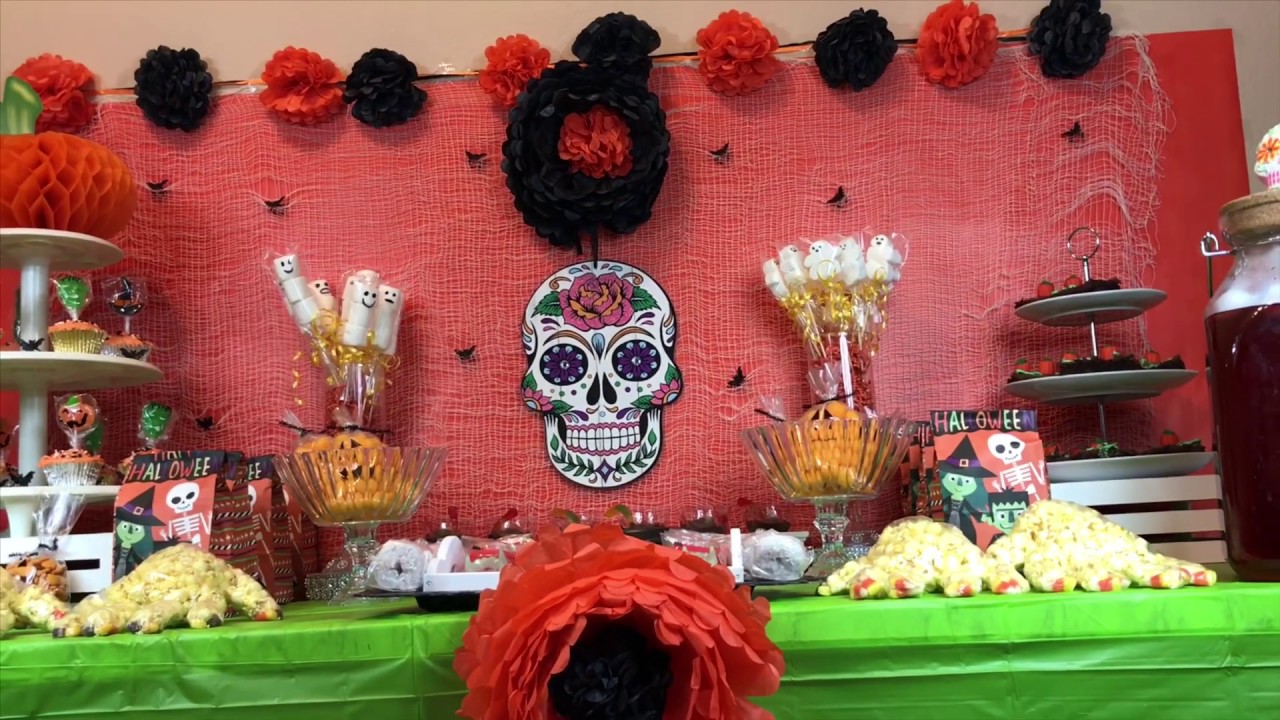 MESA DE DULCES PARA HALLOWEEN 👻 🎃 Y DÍA DE MUERTOS 💀 - YouTube