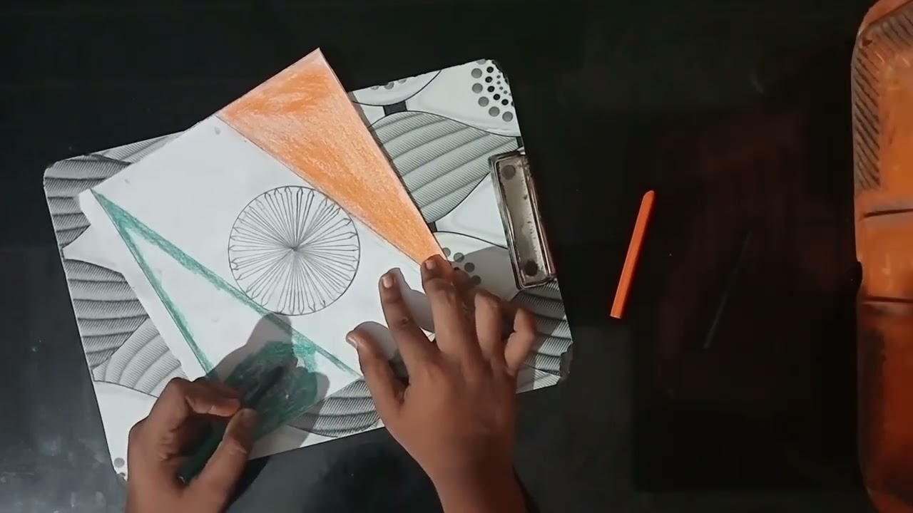 I Drow Indian flag colour with Gandhi ji - YouTube