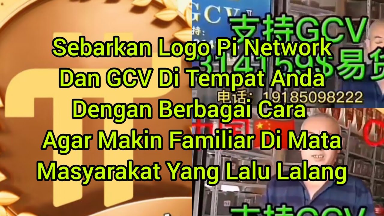 Pi Network Logo GCV Terpampang Jelas Di Pintu Toko Ini - YouTube