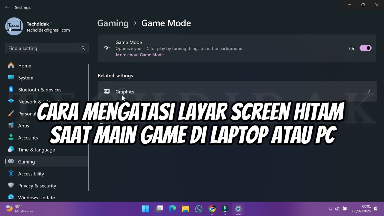 Cara Mengatasi Layar Screen Hitam Saat Main Game di Laptop atau PC ...