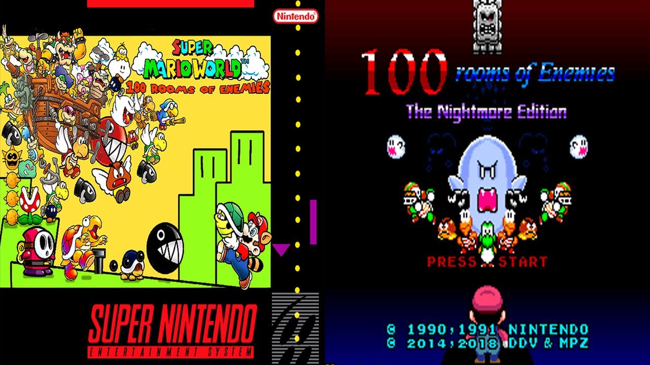 100 Rooms Of Enemies - SMW Rom Hack - YouTube