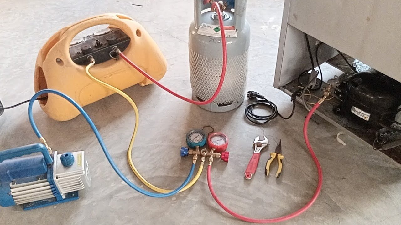 R134a_R600a_410A_R290_recovery system - YouTube