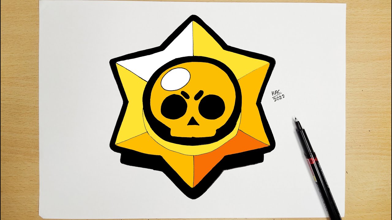 How to draw Brawl Stars logo - YouTube