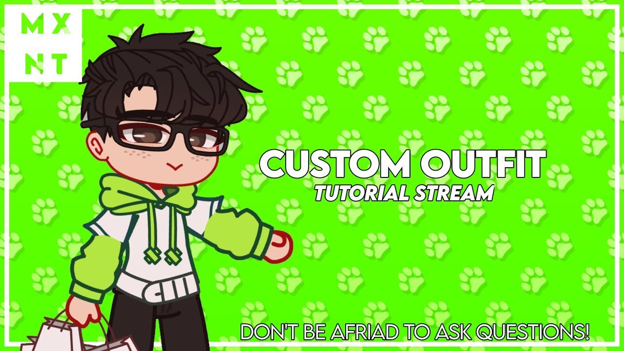 How To Draw Custom Clothes | Gacha Tutorial Stream - YouTube