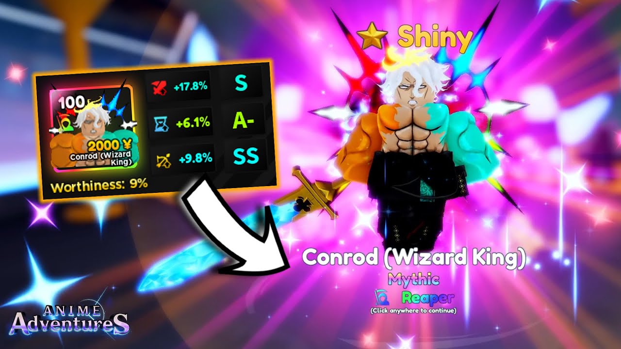 Free Conrod Wizard King + Mythic Trait Is Too Good!! (Anime Adventures ...