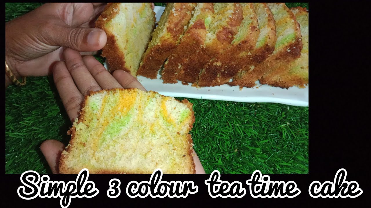 Perfect and Delicious 3 colour Tea Time Cake Recipe|sanas vlog - YouTube
