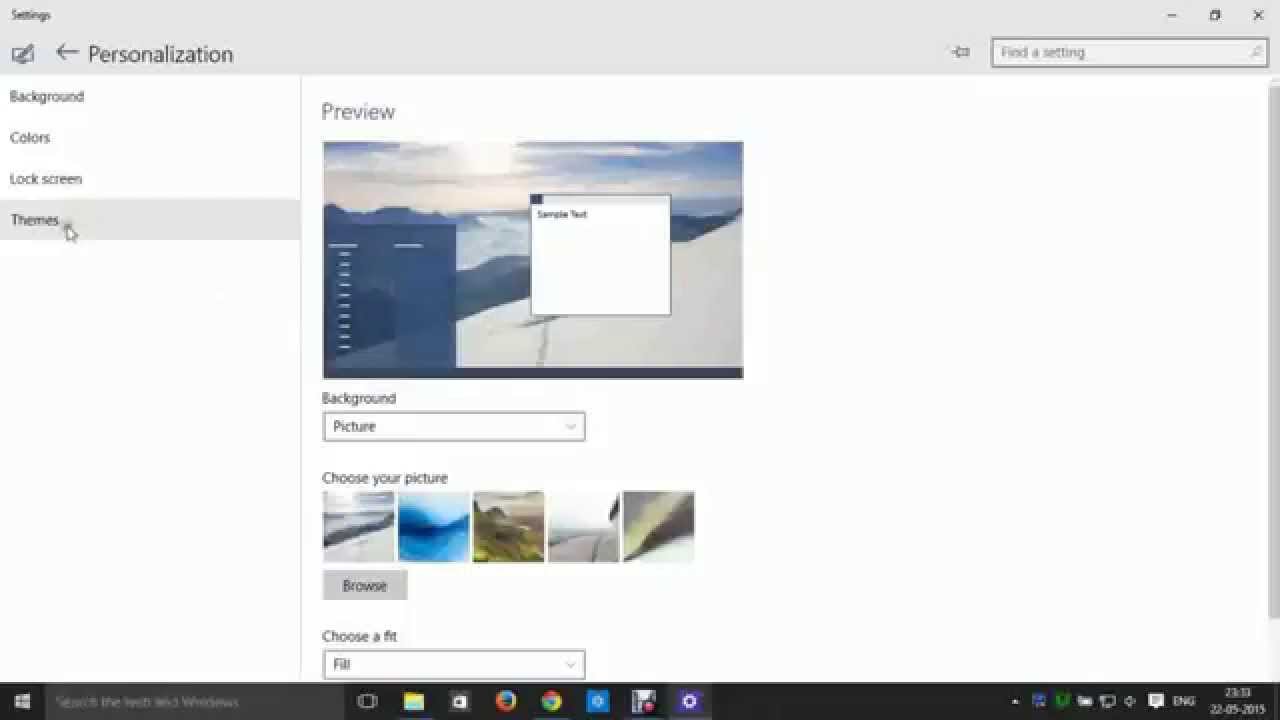 How to change desktop icon settings on win 10 - YouTube