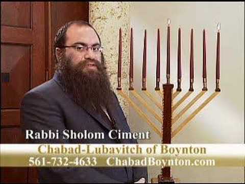 1st Chanukah Greetings Rabbi Ciment - Chabad Boynton Beach - YouTube