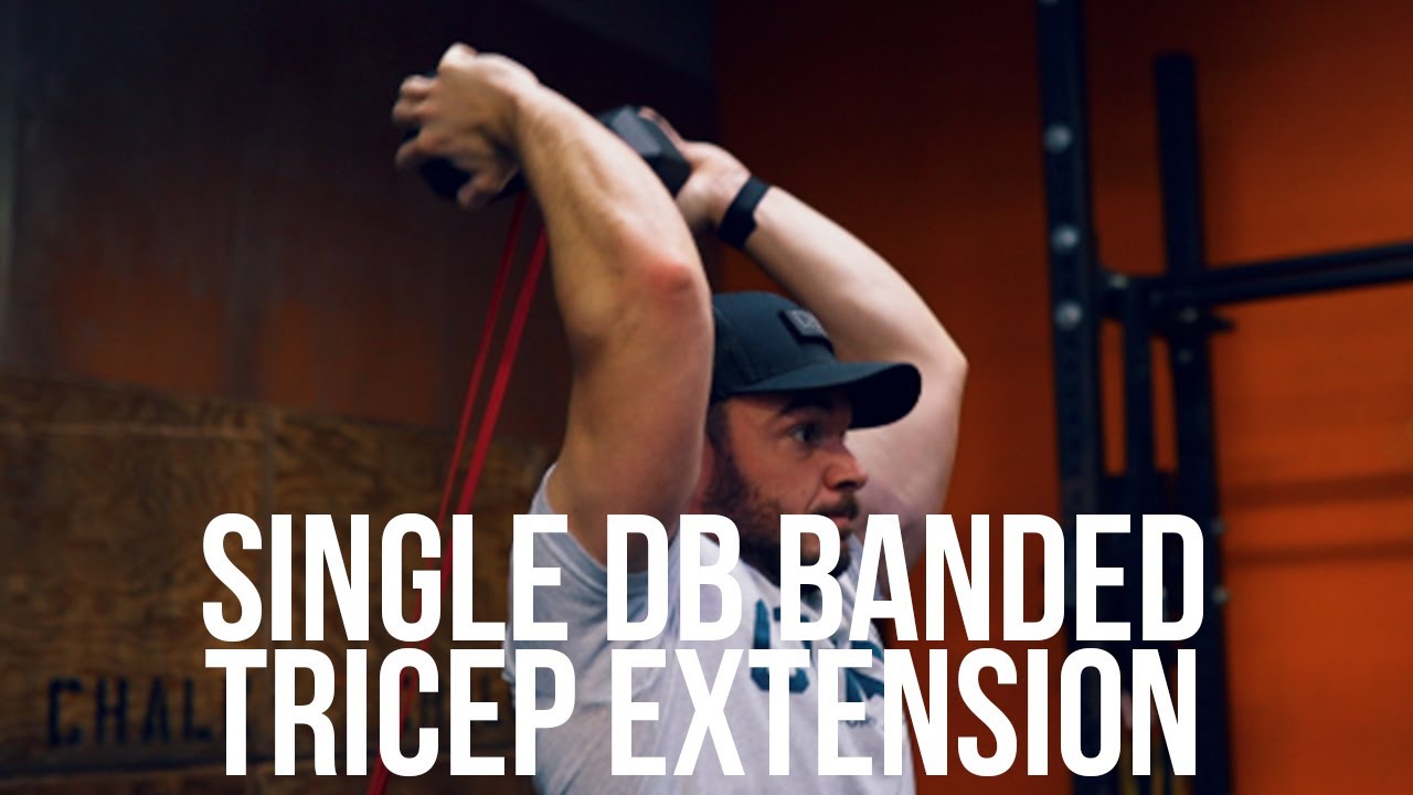 SINGLE DUMBBELL BANDED TRICEP EXTENSION | CHALK PERFORMANCE TRAINING ...