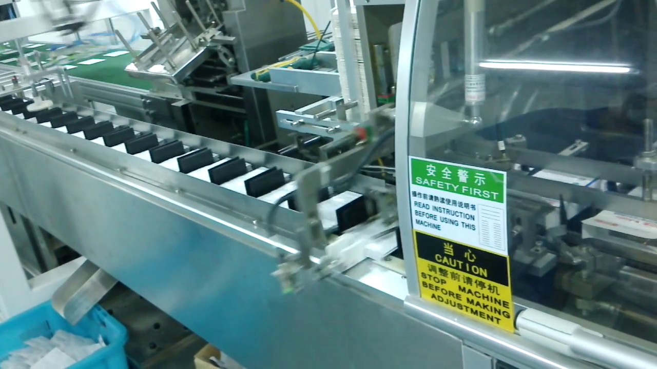 Intermittent Cartoning Machine install delta robot - YouTube