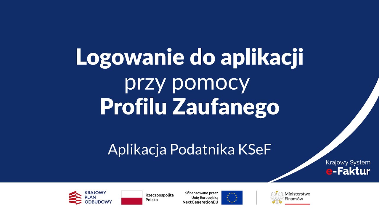 Aplikacja Podatnika KSeF 1 | Logowanie – Logowanie do Aplikacji przy ...