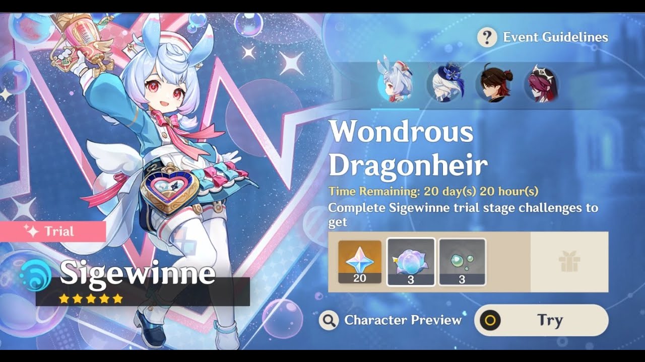 Sigwine Test Run. 4.7 Banner - Genshin Impact - YouTube