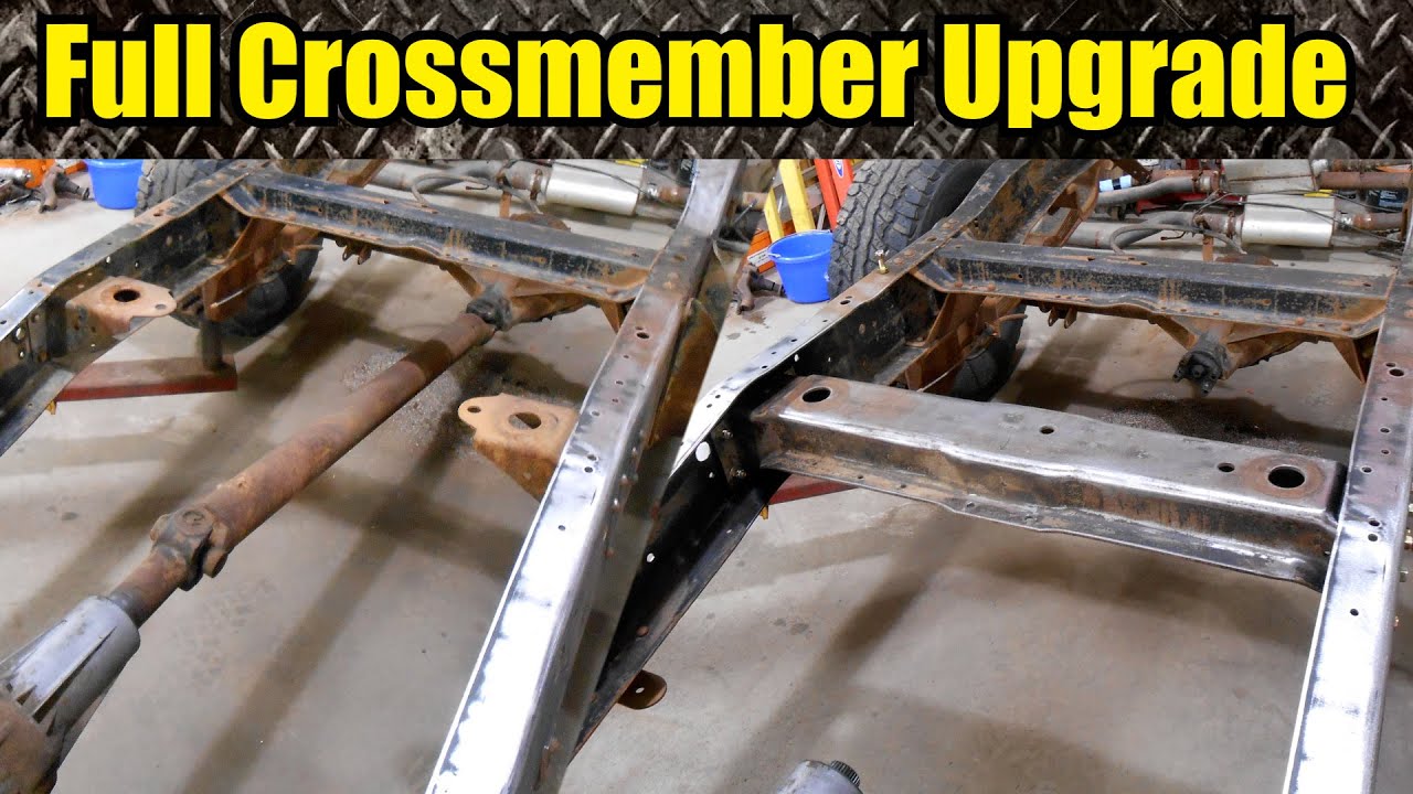 80 Chevy Silverado Cab Mount Crossmember Upgrade - YouTube