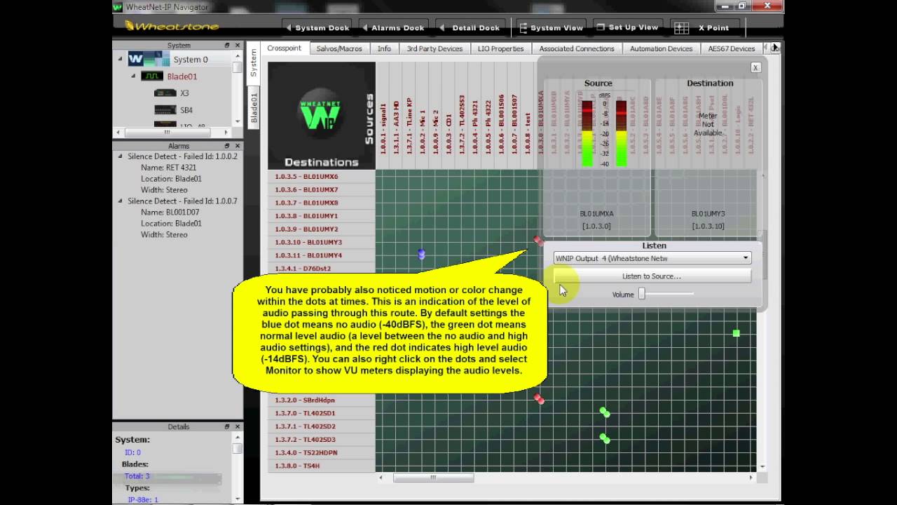 WheatNet-IP Navigator Crosspoint Indicators HowTo - YouTube
