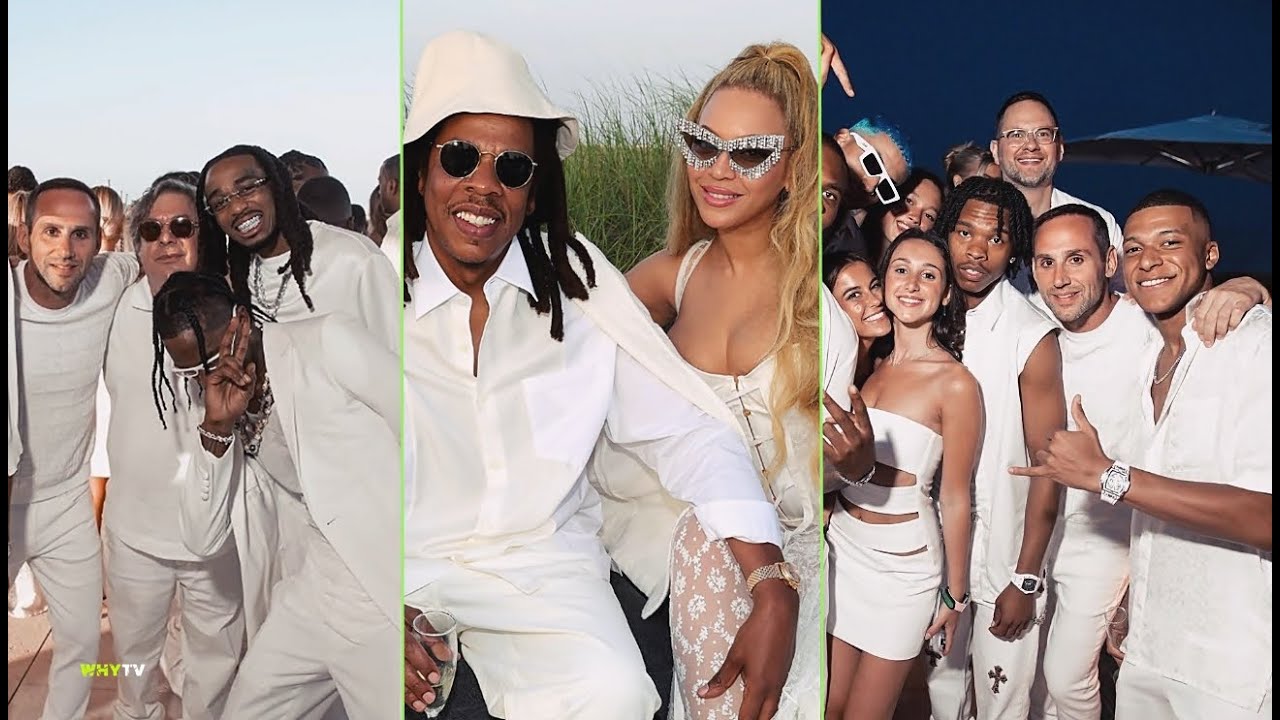 Rappers And Celebs Showing Up In All White To Michael Rubin's 4th Of ...