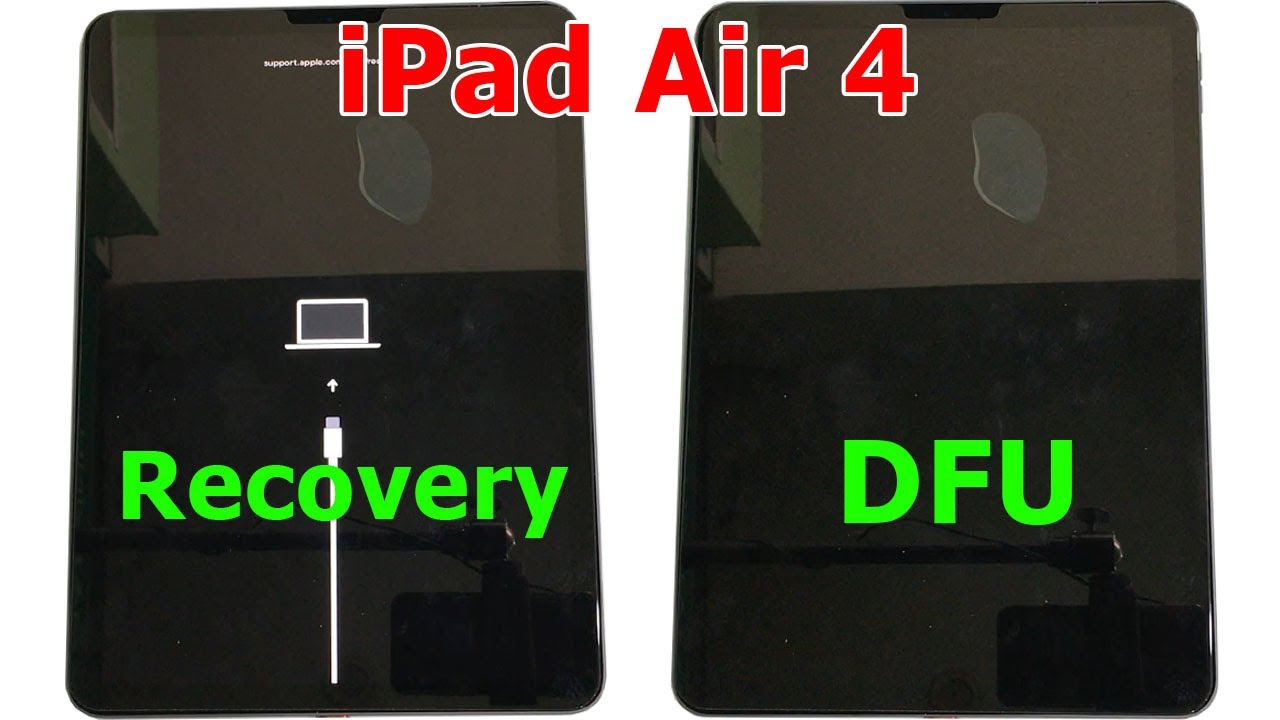 Cách vào chế độ RECOVERY và DFU mode trên iPad Air 4 - YouTube