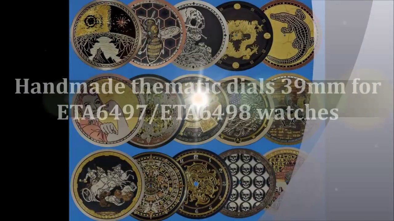 Handmade dials for ETA 6497/ETA6498 watches - YouTube