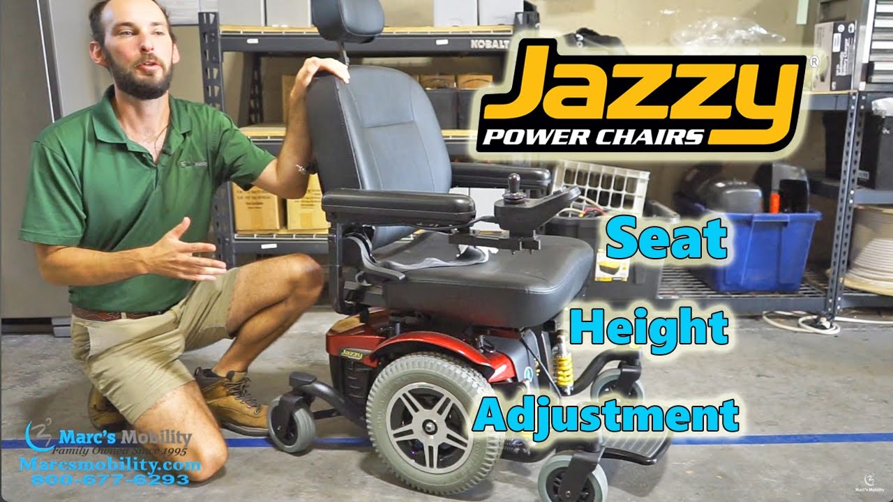 How to Adjust Seat Height on a Jazzy 614 HD or Elite HD - Tutorial ...