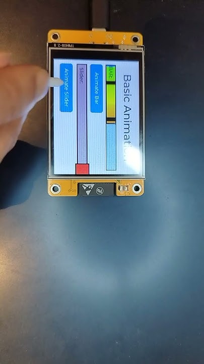LVGL ESP32-2432S028R Animation to update Bar and Slider(Tutorial Link In Description for ...