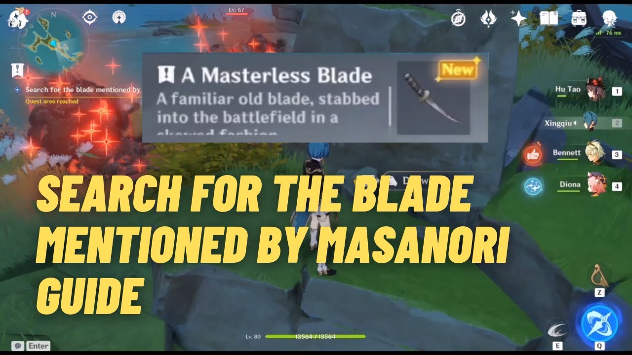 Search for the blade mentioned by Masanori Guide - Genshin Impact - YouTube